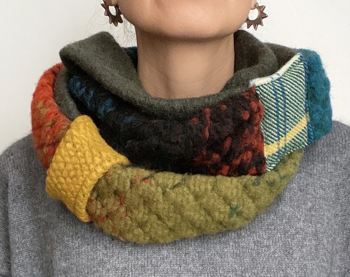 Loop Scarf, Infinity Scarf, Wool Scarf, Handmade Scarf, Fall Color ...