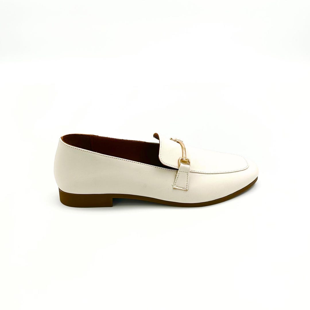 Cream Leather Loafers – Timeless & Elegant - Etsy