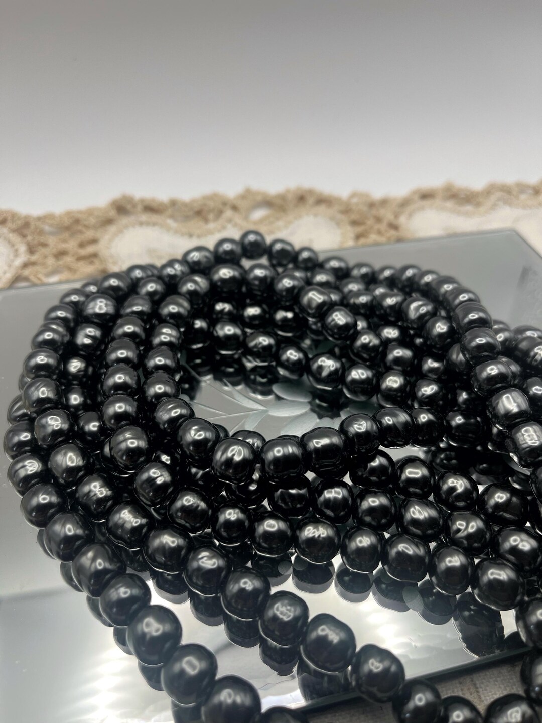 Vintage Japanese Glass Baroque Pearls. 10mm Bead Size Mix.mint ...