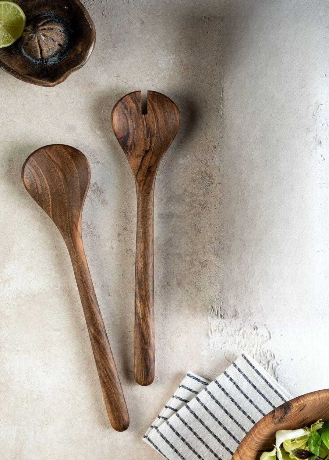 Wood Utensils, Walnut Utensil Set, Wooden Spoon Set, Wood Utensils ...