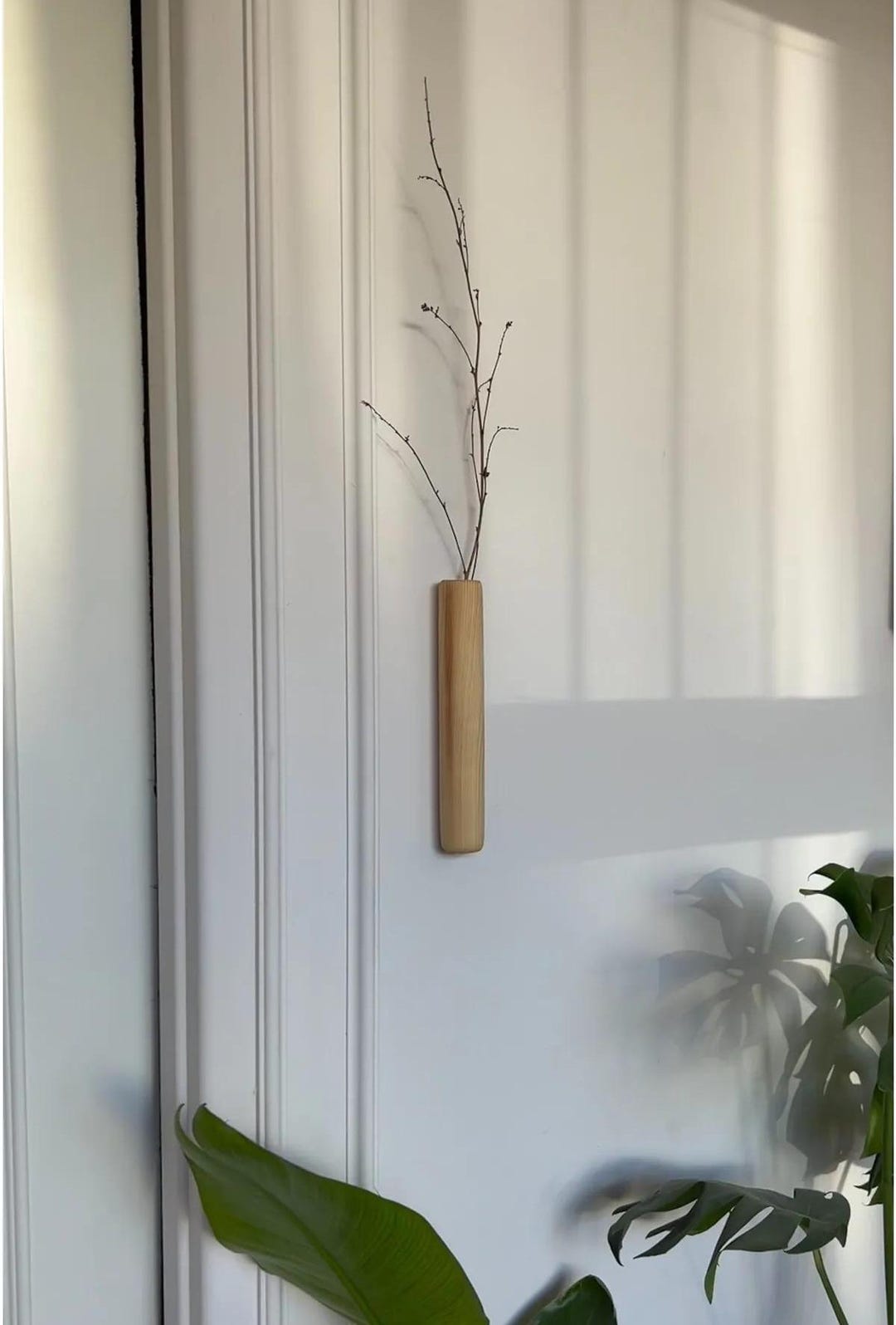 Wall Decor, Wall Planter, Wood Wall Vase, Handmade Wall Vase, Wall ...