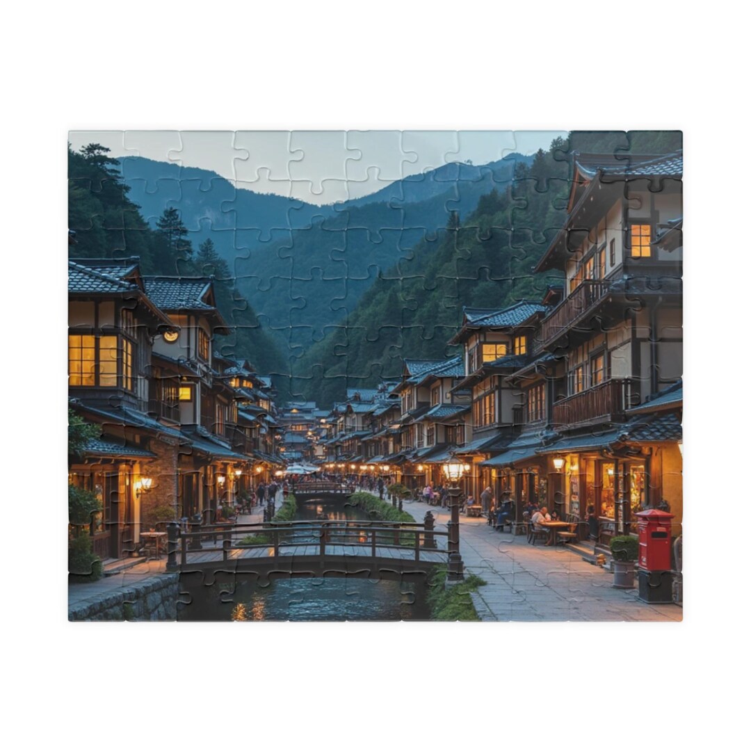 Twilight in a Traditional Japanese Hot Spring Town 110, 252, 520, 1014 ...