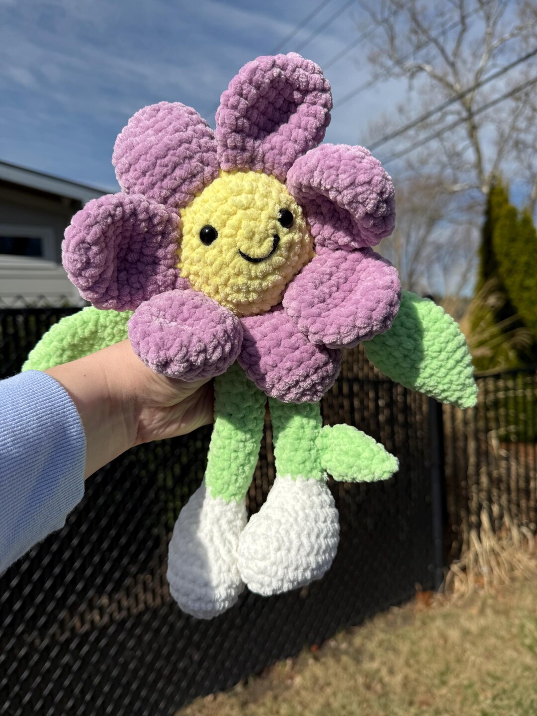 Handmade Floppy Flower Plushie - Etsy