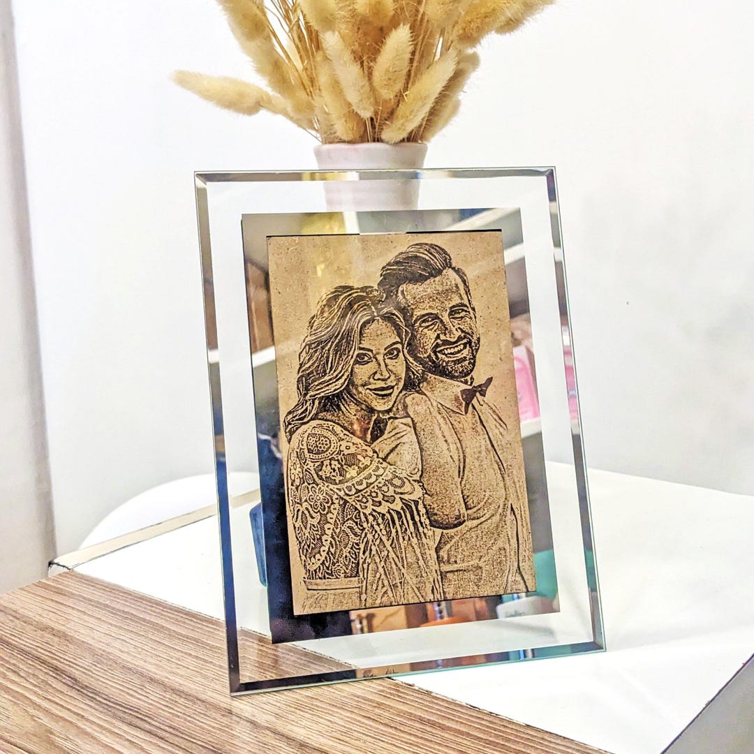 Personalized Desktop Couple & Single Eternal Crystal Glass Picture ...