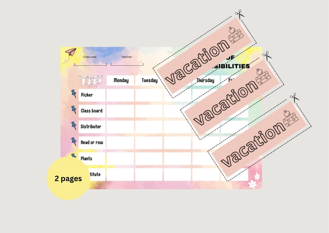 Responsibility Chart, Class, Students, Autonomy, Tool, Teacher, Daily ...