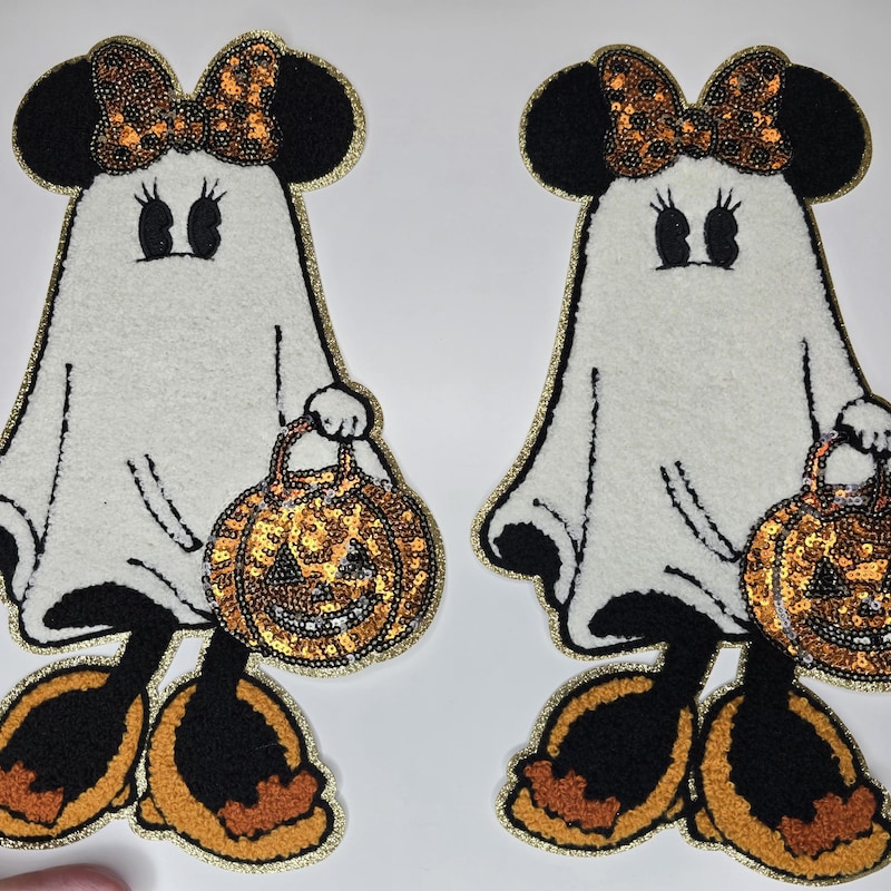 Embroidered Ghost Patches - Etsy