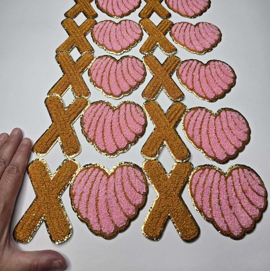Churro Y Concha, XOXO, Chenille Iron-on Patch. Crafty/decorate/family ...