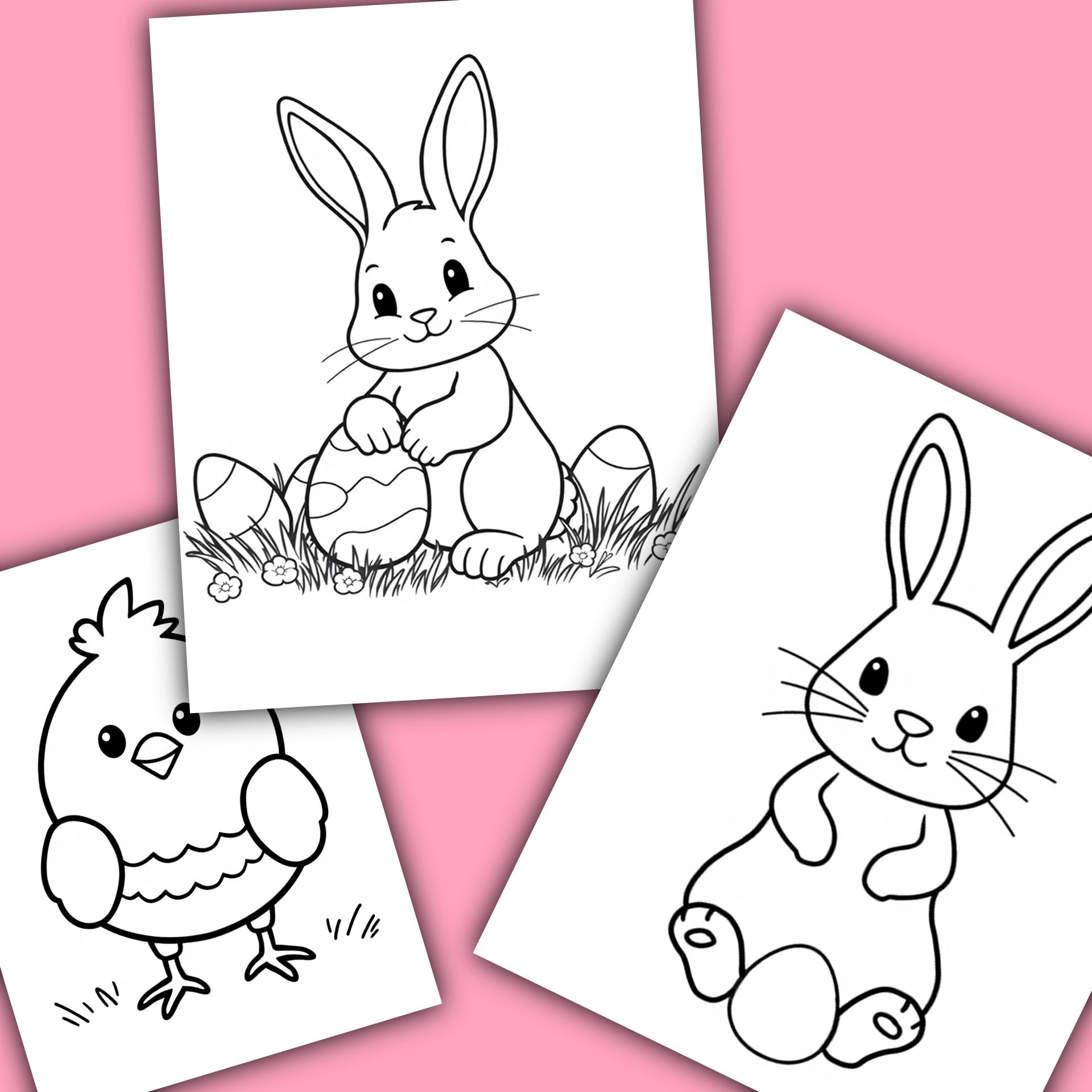 20 Easy Easter Coloring Pages, Easter Printable Coloring Pages for Kids ...