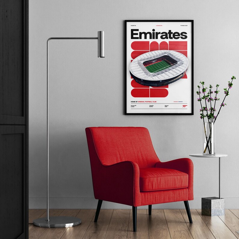 Emirates Poster | Emirates Stadium Poster | Arsenal Stadium Poster ...