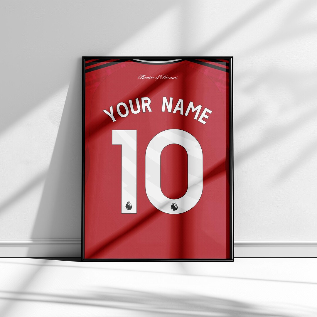 Man United Shirt Poster 2025/26 | Man United Poster | Mbeumo Poster ...