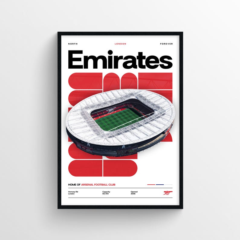 Emirates Poster Emirates Stadium Poster Arsenal Stadium Poster Arsenal ...