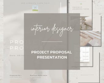Interior Design Template Project Proposal Professional Contract Guideline Creative Graphic ...