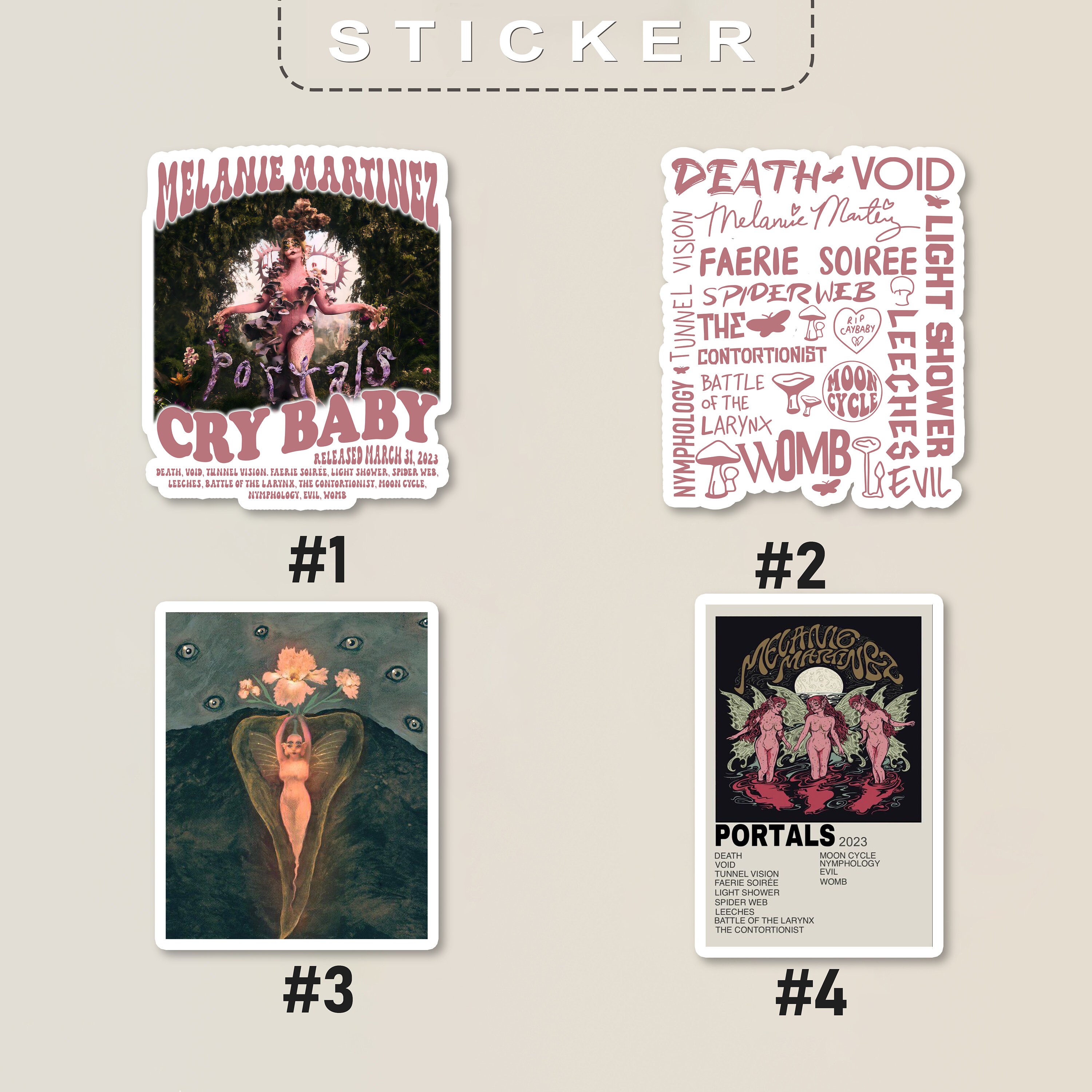 Portals Melanie Martinez Album Sticker Portals World Tour - Etsy