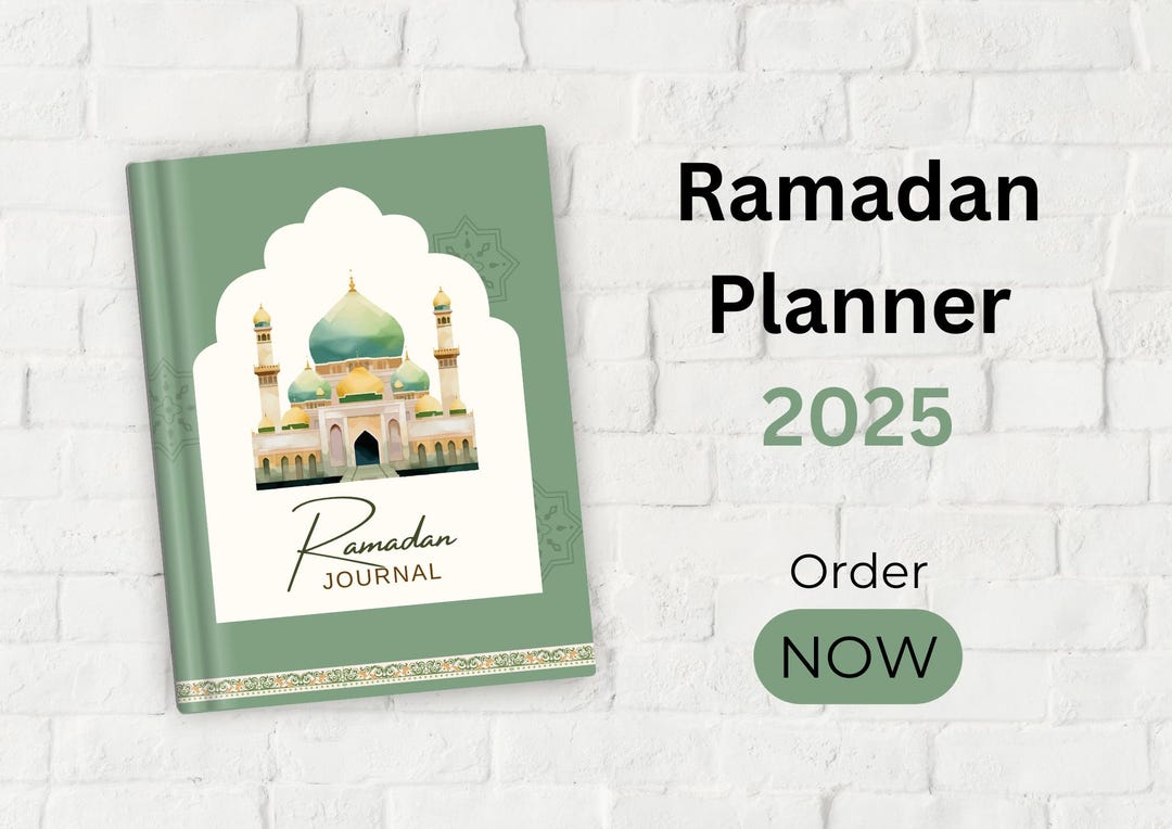 Ramadan 30 Days Planner bundle printable, Ramadan 2025, Salah Schedule ...