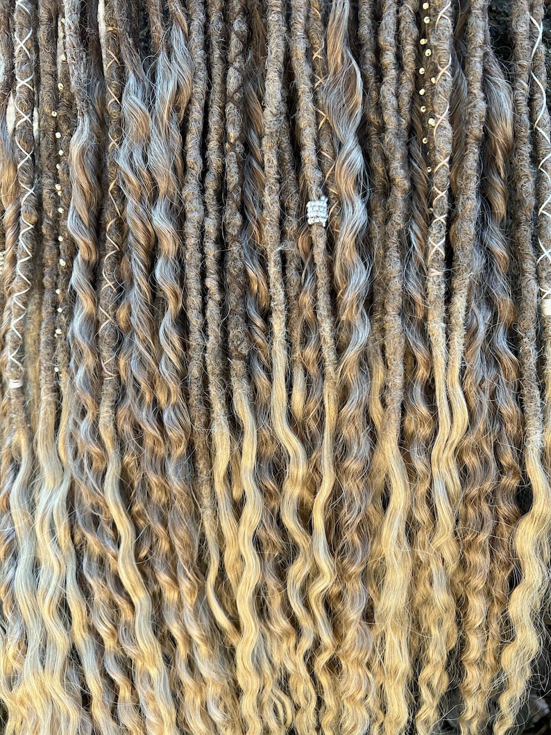 Boho Ombre Synthetic Dreadlock Extensions: Curly Loose Ends - Etsy