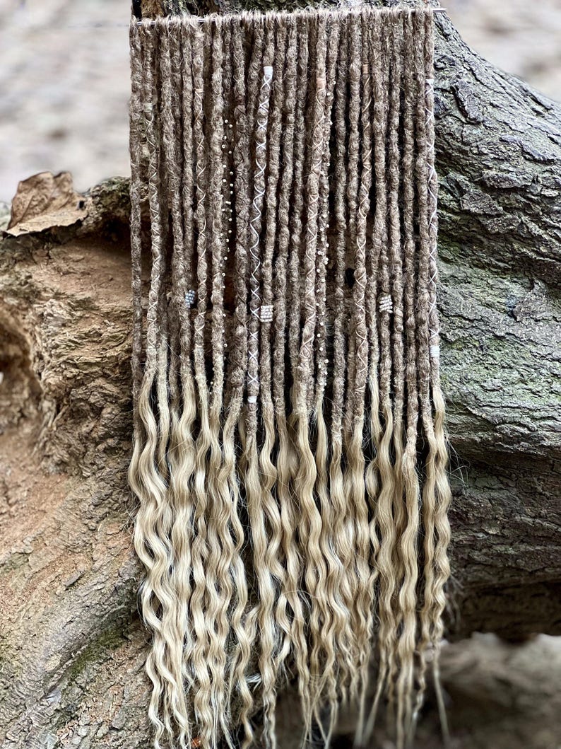 Handmade Synthetic Dreadlock Extensions: Boho Viking Texture Dreads - Etsy Australia