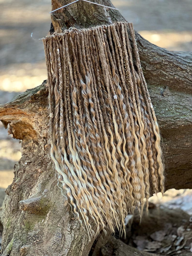 Boho Ombre Synthetic Dreadlock Extensions: Curly Loose Ends - Etsy