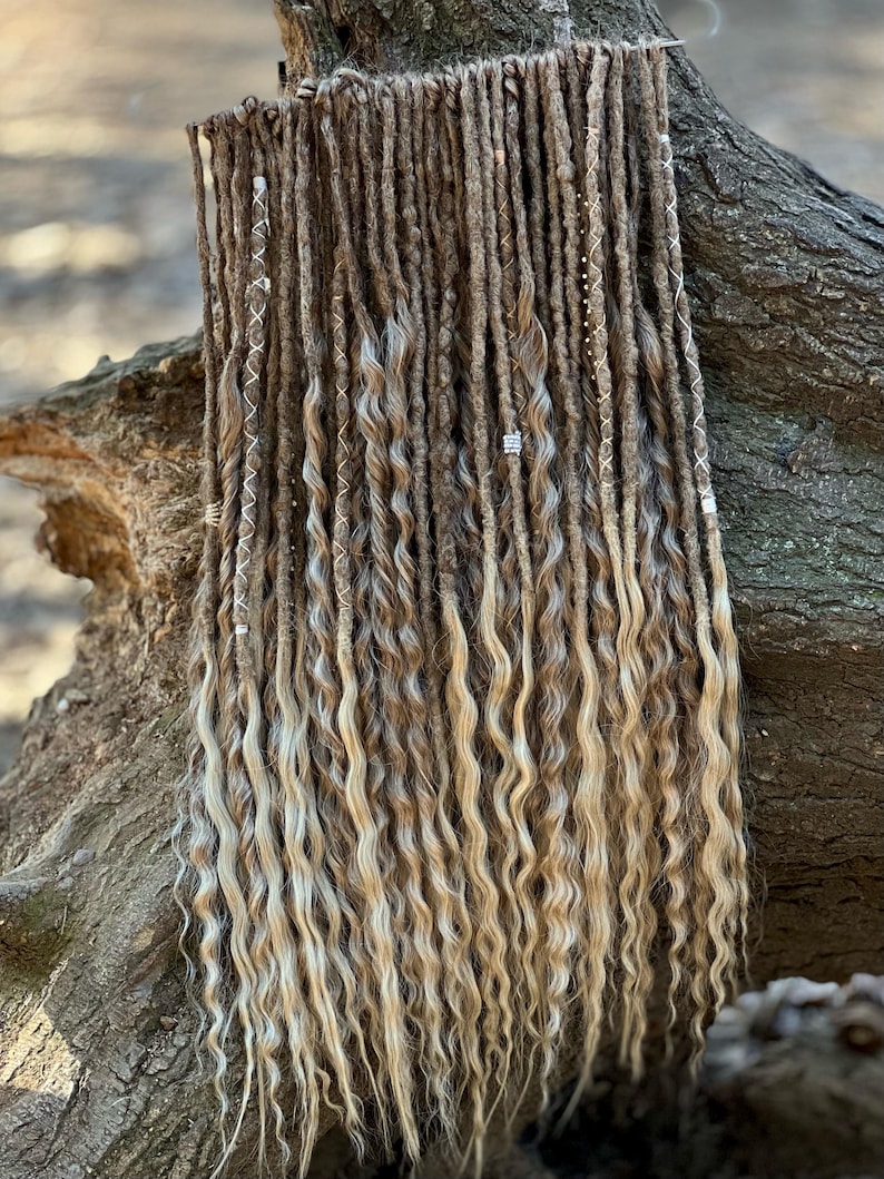 Boho Ombre Synthetic Dreadlock Extensions: Curly Loose Ends - Etsy