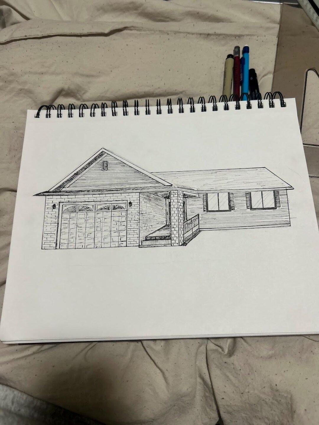 Personal Place Drawing/sketch (homes, Wedding Locations, Schools ...