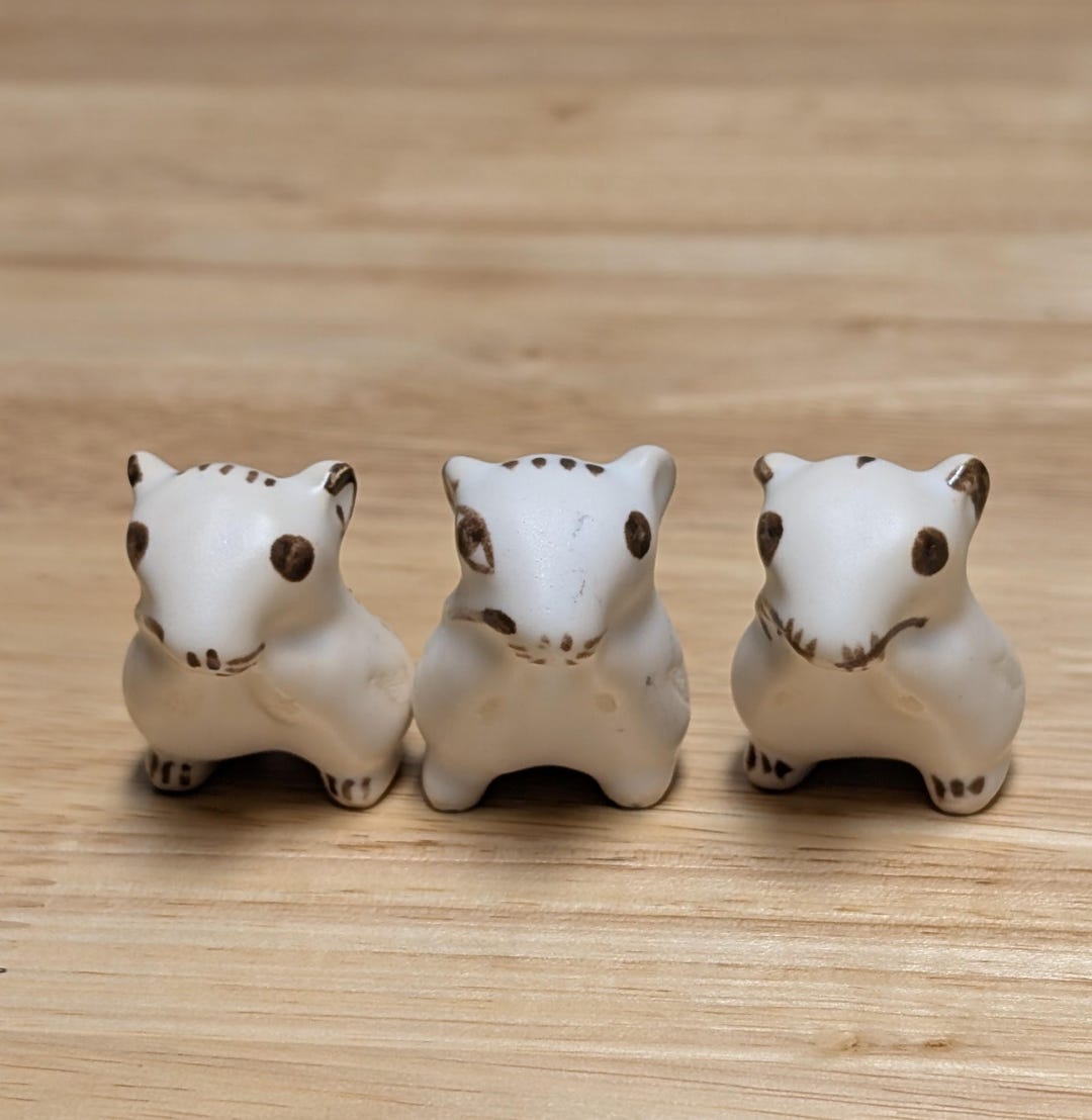Metropolitan Museum of Art Jerboa Mice, Set of Three Hand-made French ...