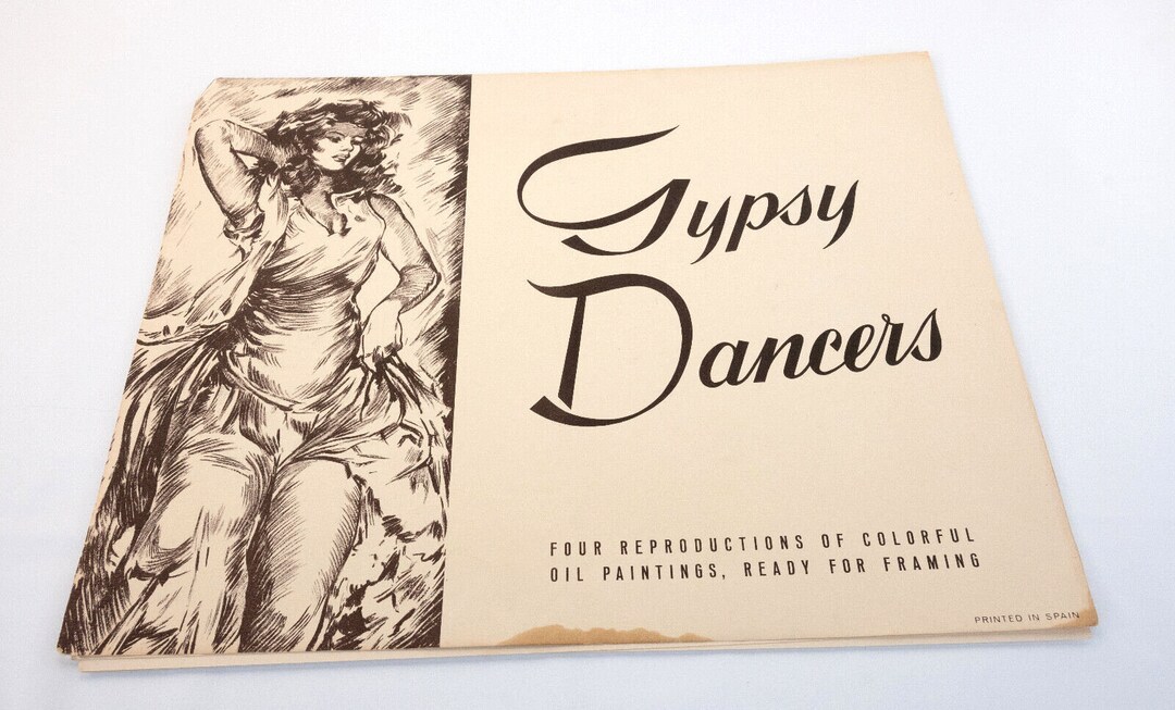 Penn Prints Gypsy Dancers 1960s Prints Lithographs Set of Four - Etsy