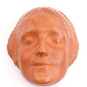 Vintage Goebel Terra cotta Death Mask – Woman Face Wall Hanging, German ...