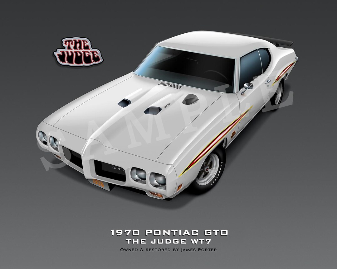 1970 Pontiac GTO & GTO Judge Personalized Custom Art Prints - Etsy