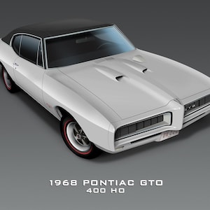 1968 Pontiac GTO Personalized Custom Art Prints - Etsy