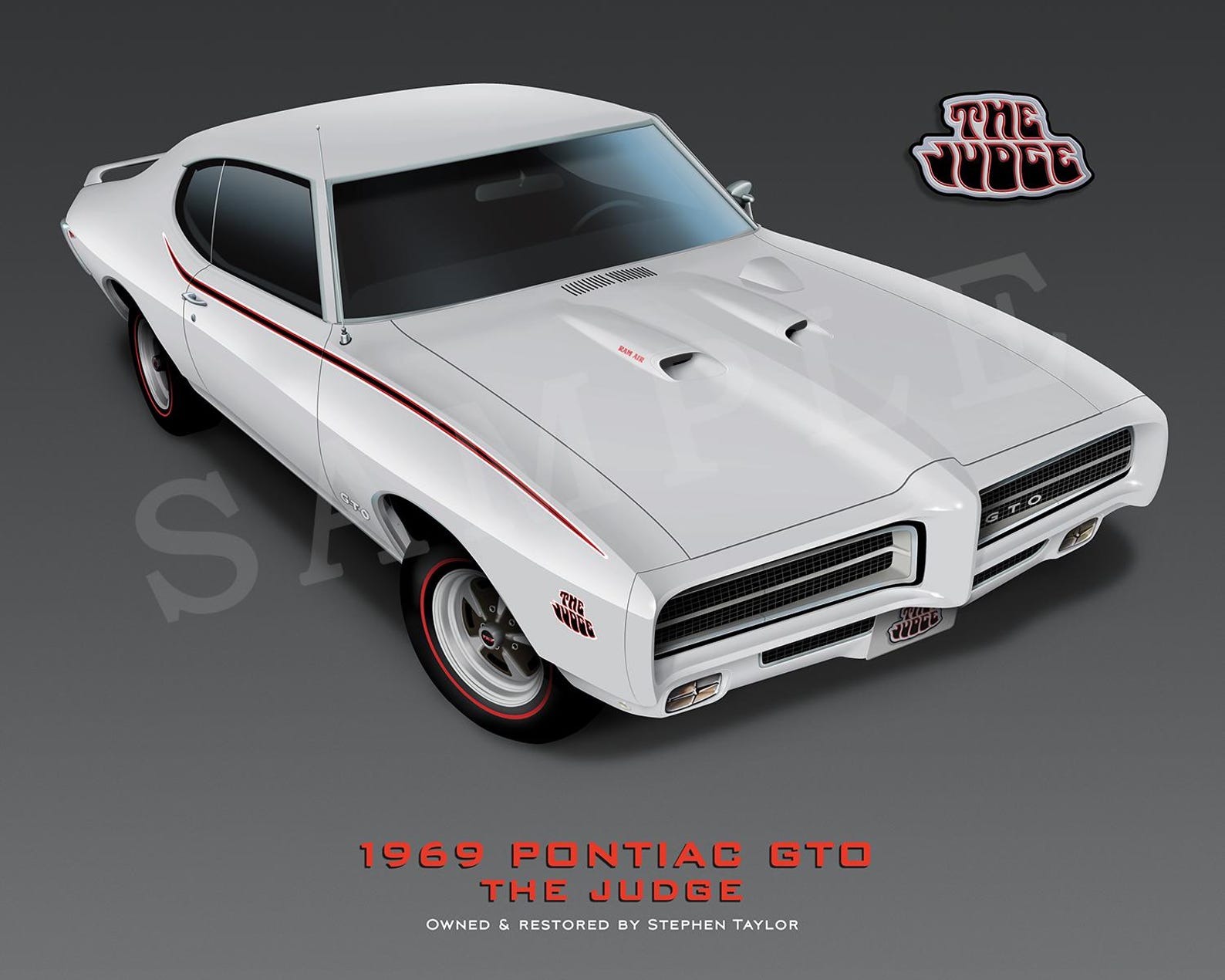 1969 Pontiac GTO & GTO Judge Personalized Custom Art Prints - Etsy