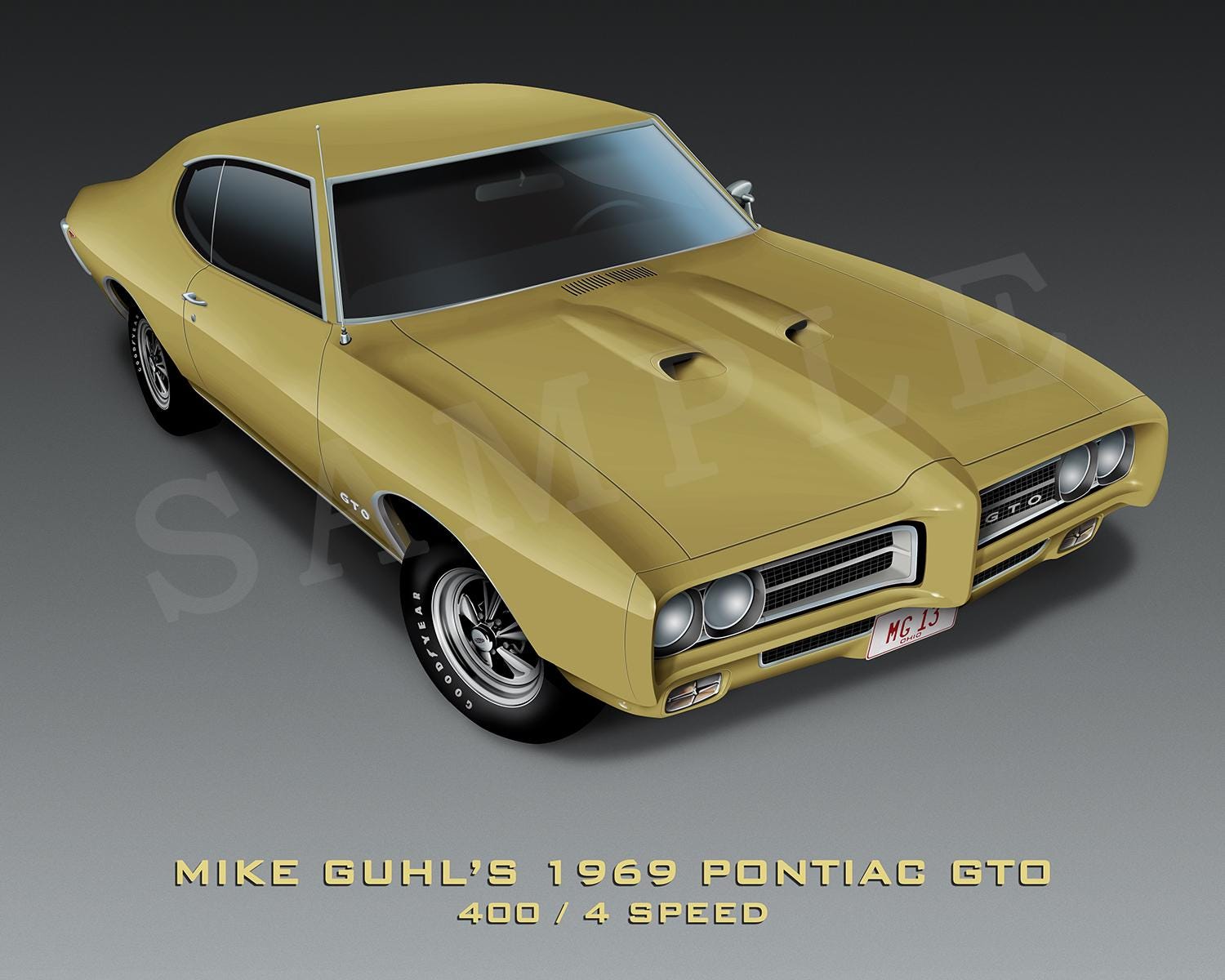 1969 Pontiac GTO & GTO Judge Personalized Custom Art Prints - Etsy