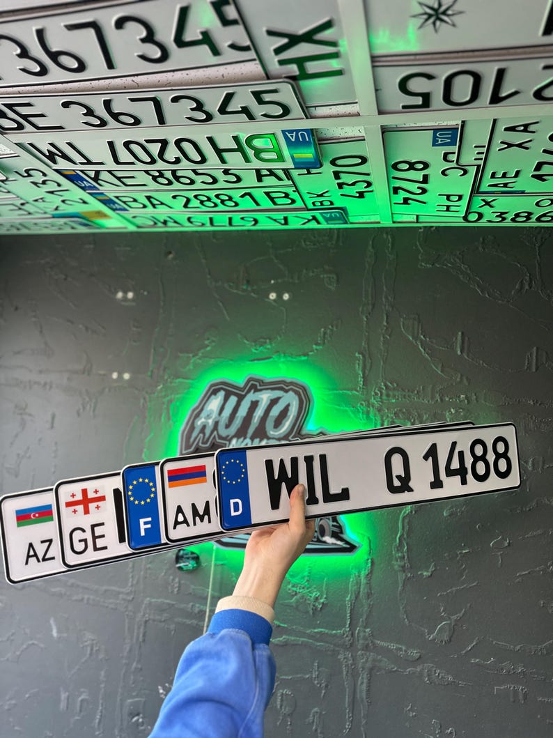 Set of Two Custom Foreign License Plates | Personalized Car Signs With ...