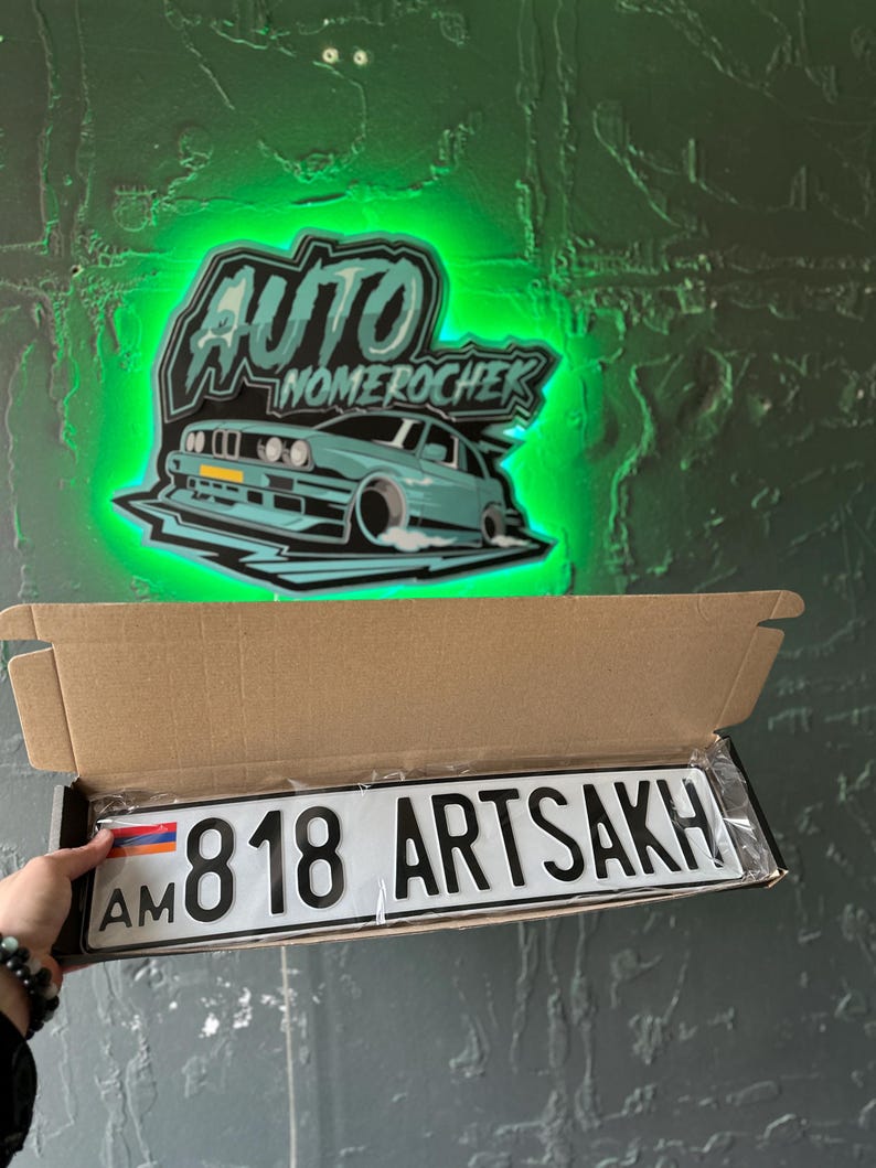 Set of Two Custom Foreign License Plates | Personalized Car Signs With ...