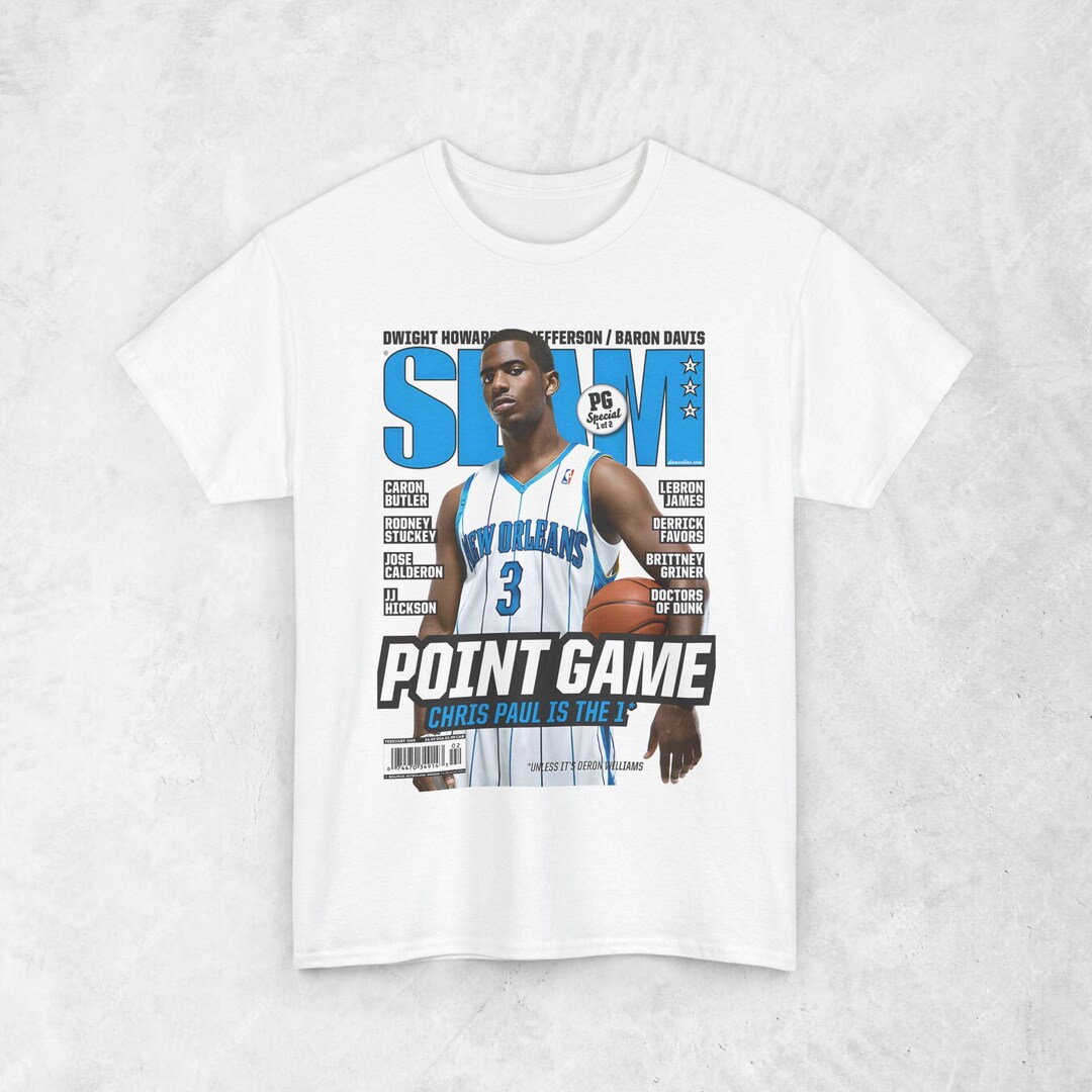 Chris Paul "cp3" Shirt, New Orleans Hornets NBA SLAM Cover T-shirt ...