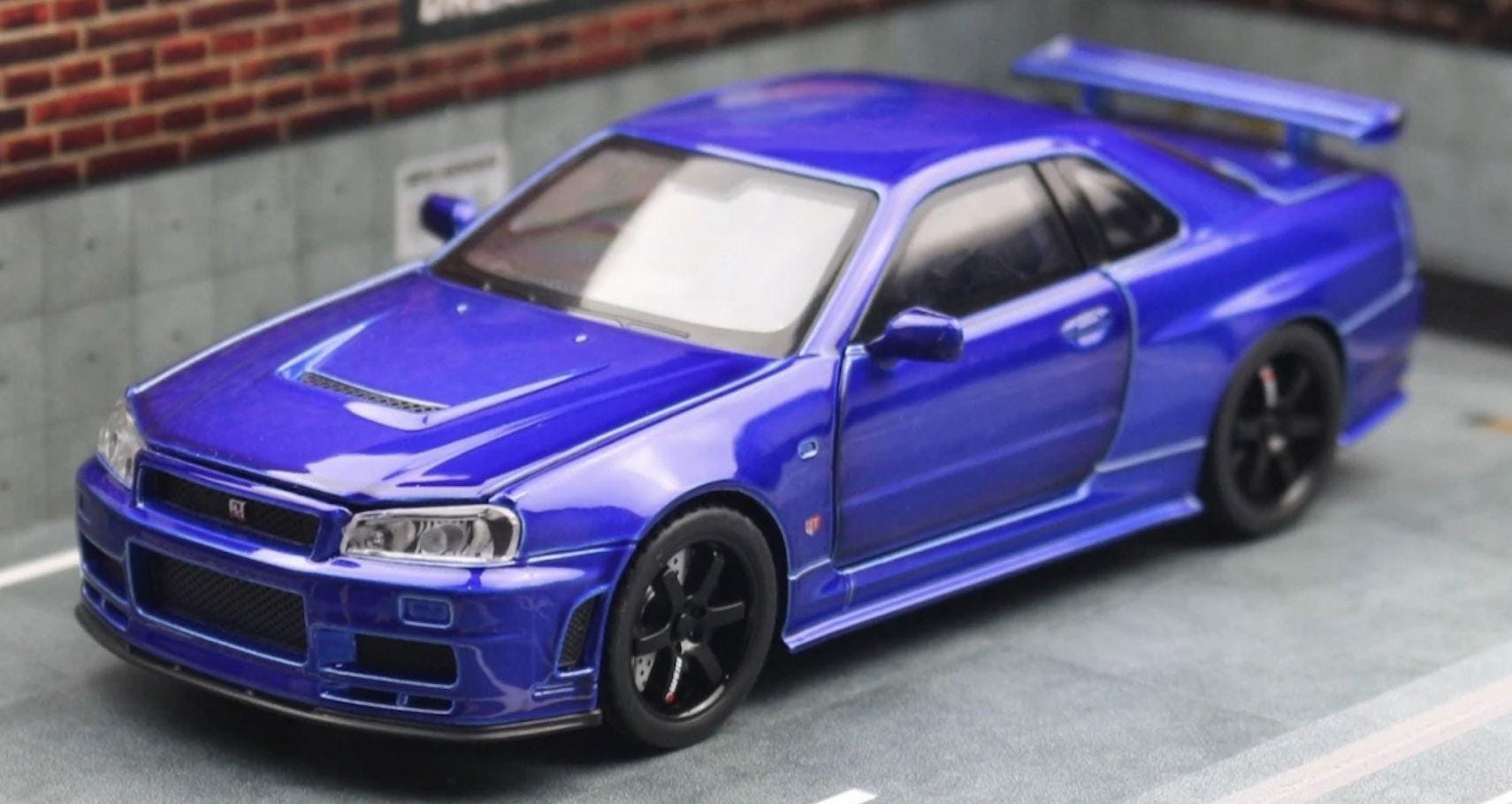 1/32 Nissan Skyline GTR R34 JDM Toy Car Model, Diecast Vehicle - Etsy