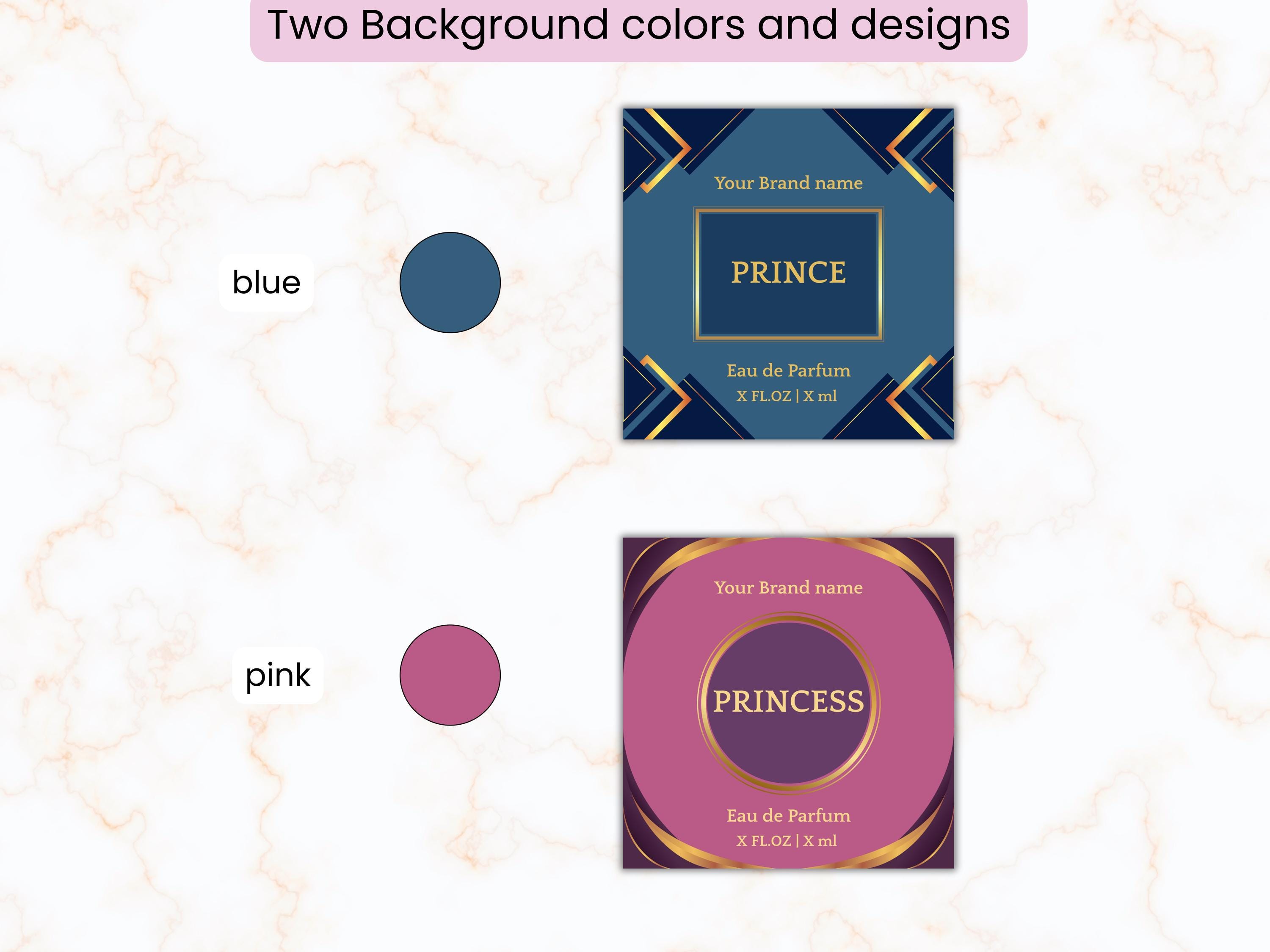 Editable Perfume Label Canva Template | Printable Perfume Bottle ...