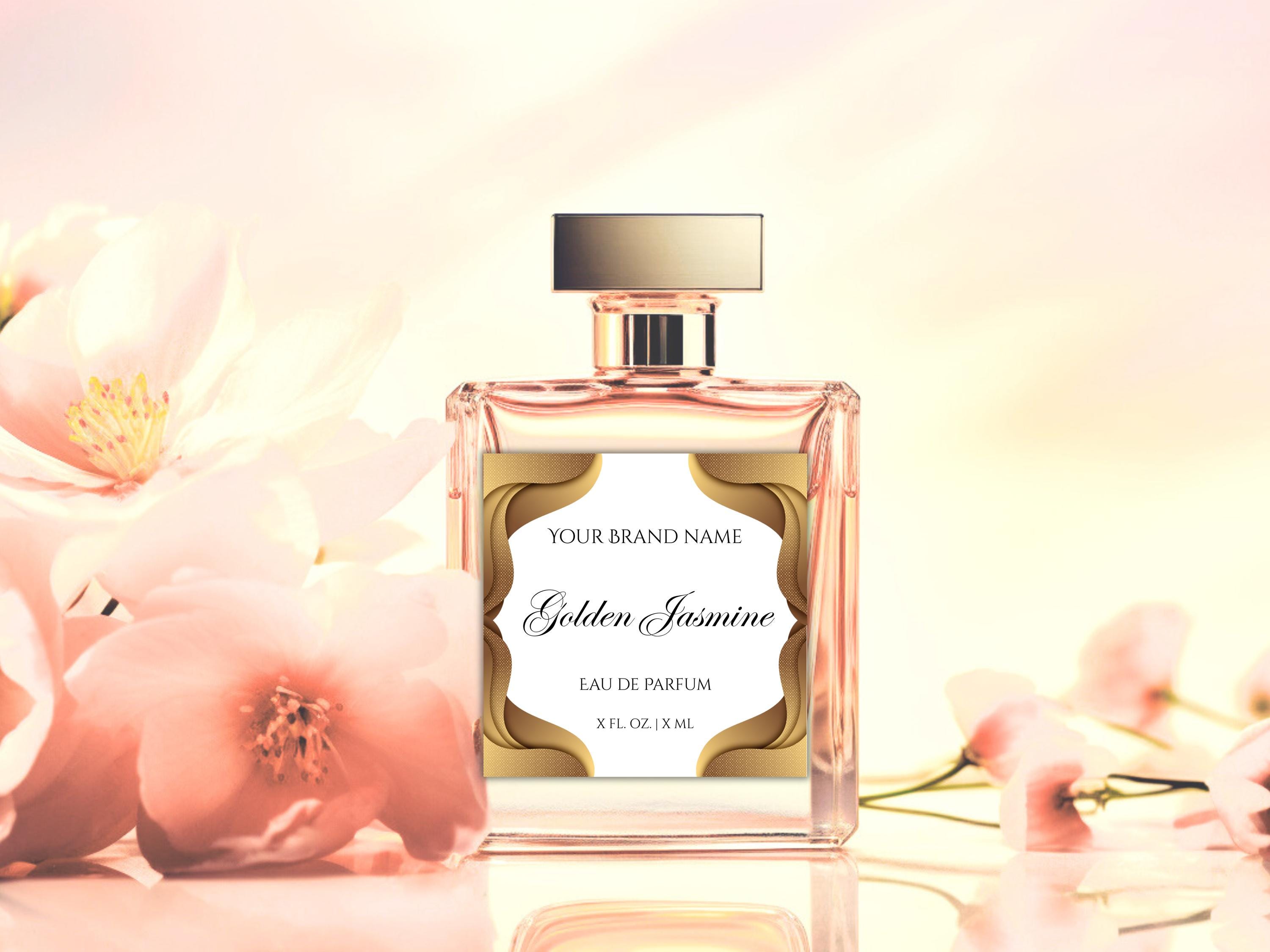 Editable Perfume Label Canva Template | Custom Perfume Bottle Label ...