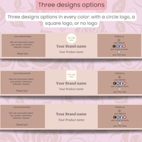 Sticker Backing Cards Template, Canva Template, Small Business Supplies ...