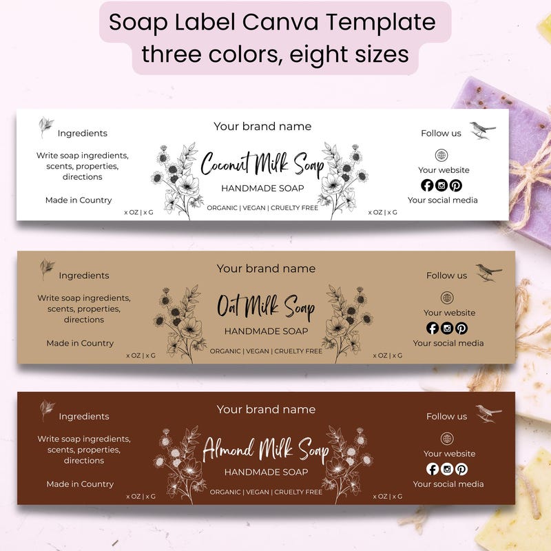 Organic Logo Template - Etsy UK