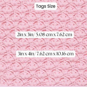 Editable Crochet Tags and Thank You Crochet Tags Canva Template ...