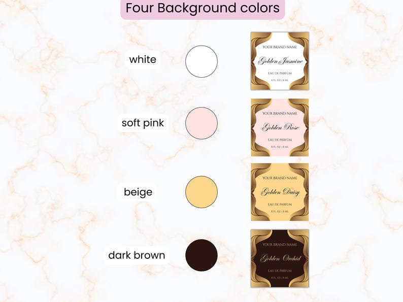 Editable Perfume Label Canva Template | Custom Perfume Bottle Label ...