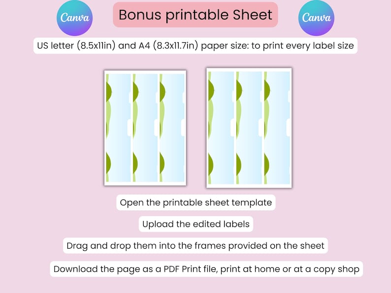 Editable Baby Blanket Label Canva Template | Baby Blanket Belly Band ...