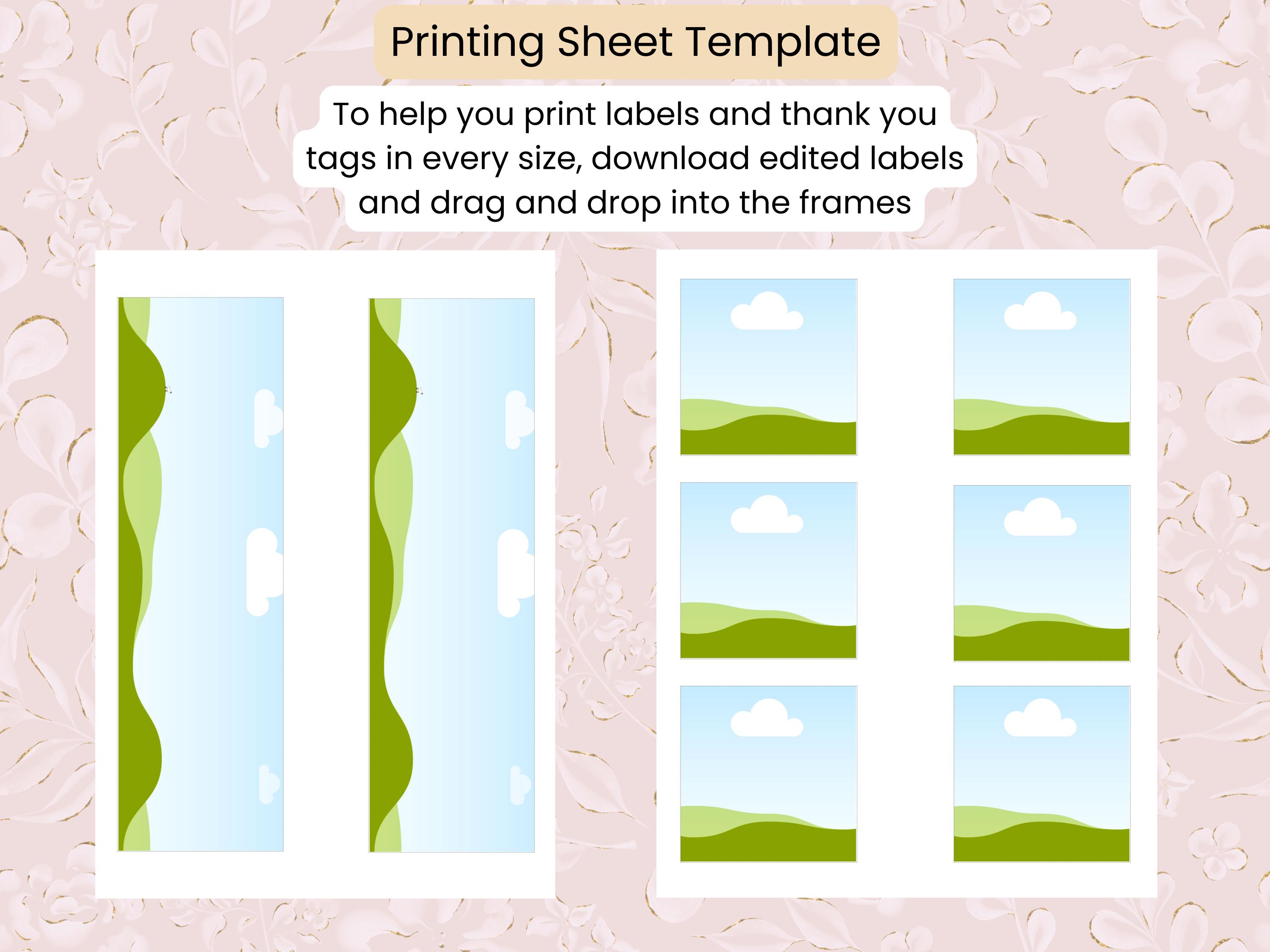 Editable Wrap Labels Canva Template for Handmade Products|diy Packaging ...