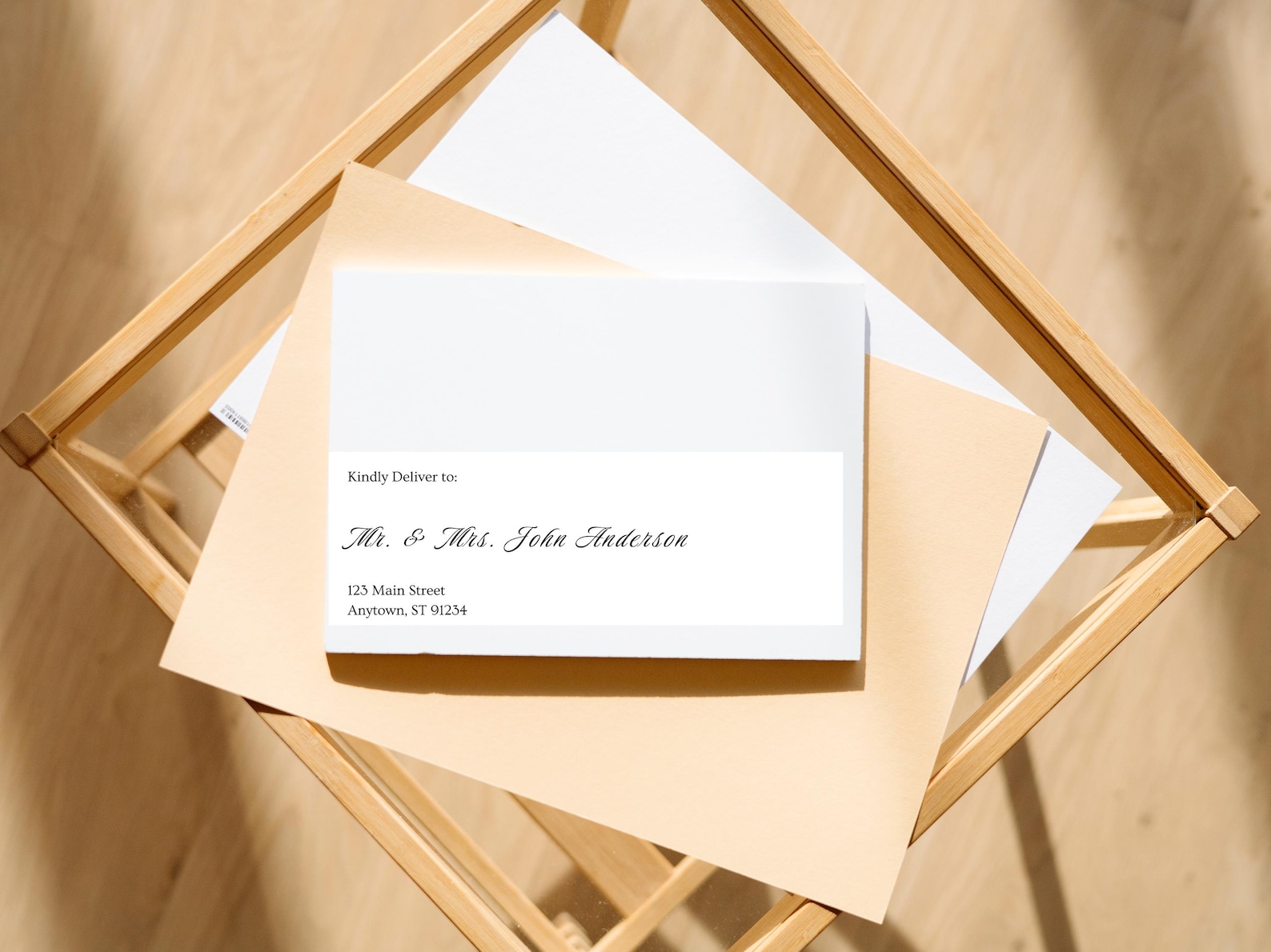 Editable Wrap-around Envelope Label Template | Wedding Envelope Label ...