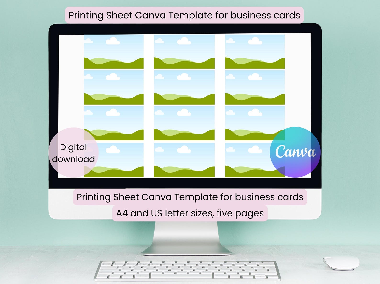 Business Card Printable Sheet Template | Business Cards Printing Guide ...