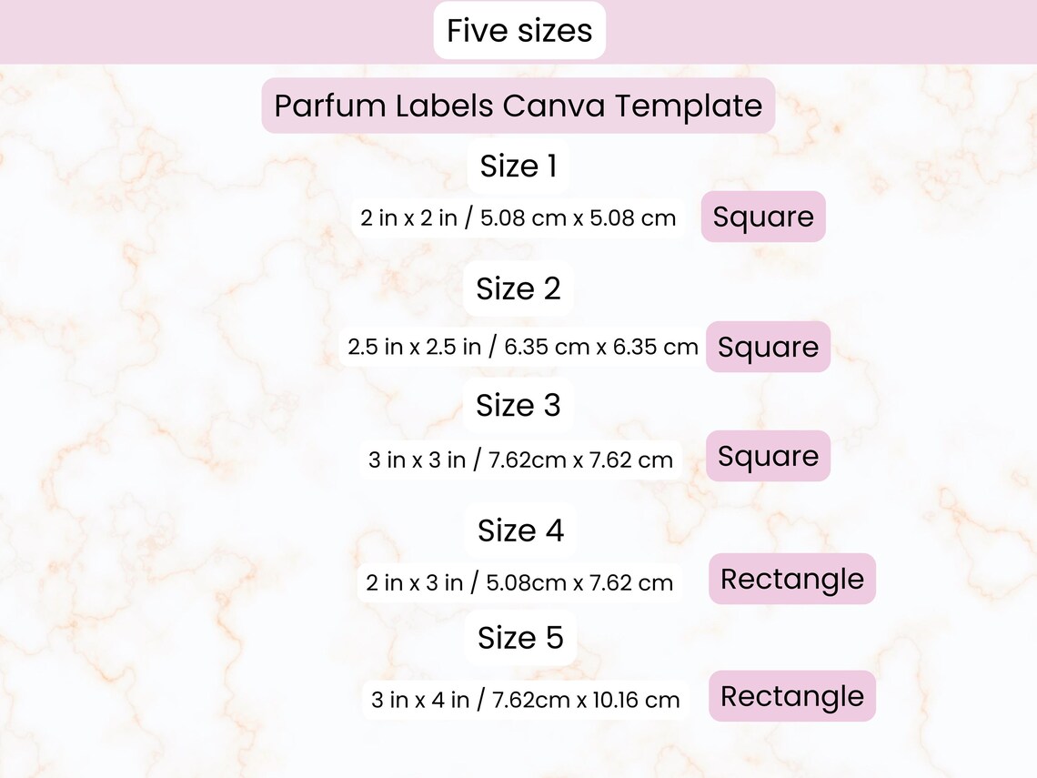 Editable Perfume Label Template Canva| Coquette Perfume Label Template ...