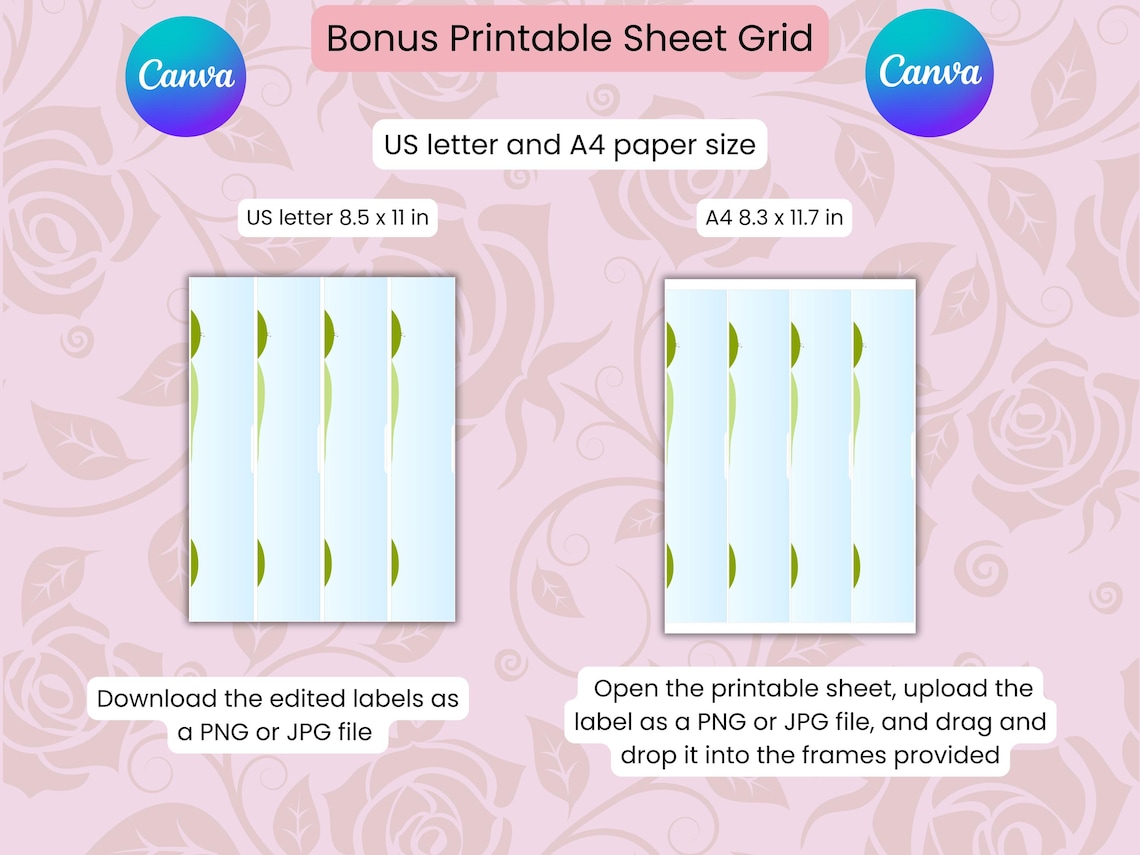 Editable Wrap Sleeve Label Canva Template | Wrap-around Label for ...