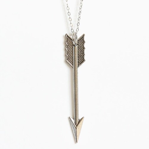 Happy Kisses Malin Infinity Arrow Pendant Necklace Silver | Etsy