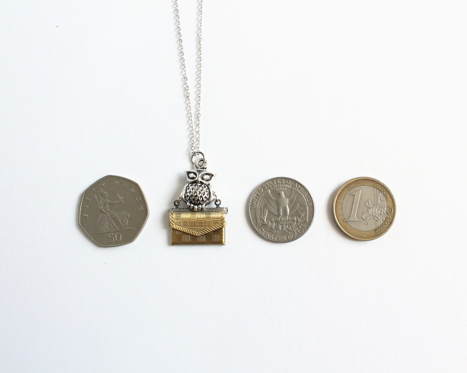 Owl Post Locket Necklace - Etsy