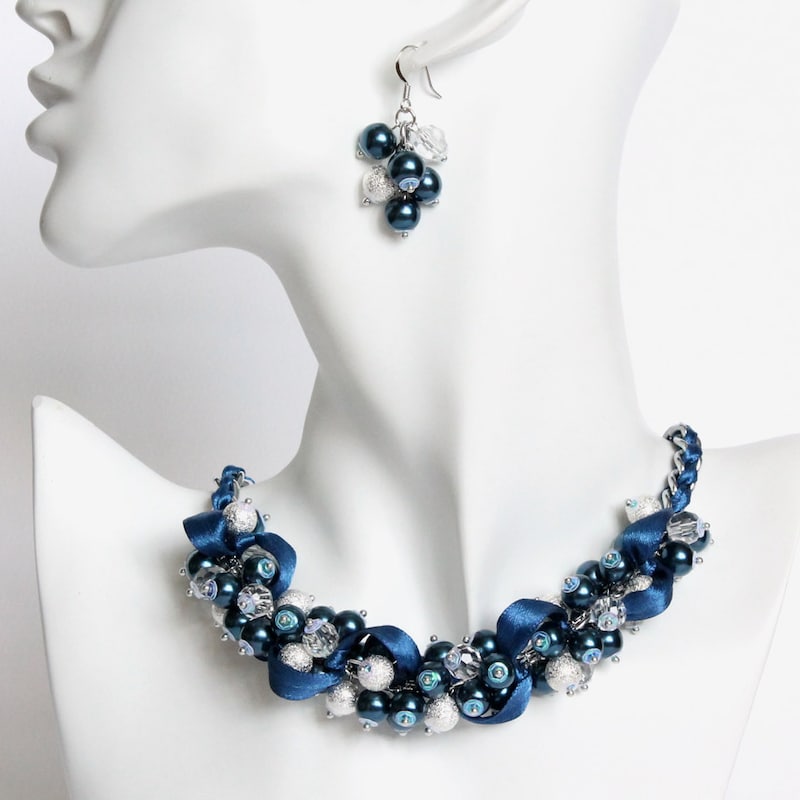 Navy Blue Jewelry - Etsy