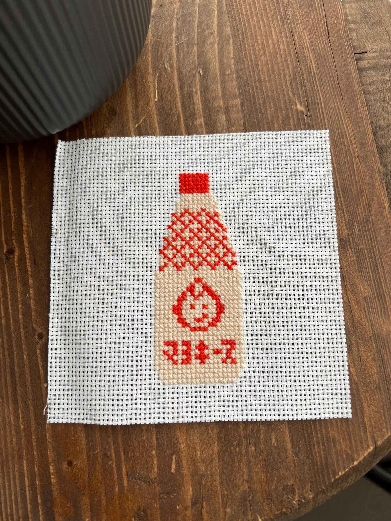Japanese Baby Mayo Cross-stitch Chart, Easy Kewpie Cute Condiment ...